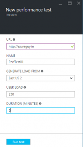 Checking For availability and running load test from Azure Application ...